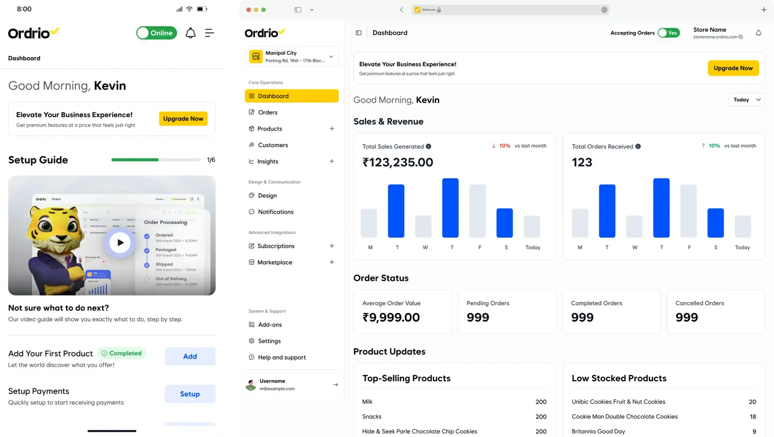 Ordrio Product Tour – See the Platform Built for Local Commerce